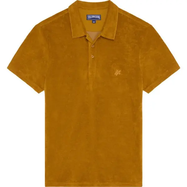 Vilebrequin Terry Polo Shirt Solid - Mud