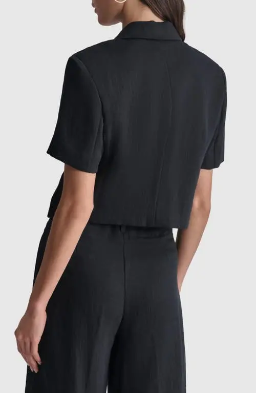 Dkny Short Sleeve Cropped Blazer