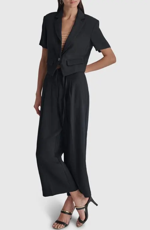 Dkny Short Sleeve Cropped Blazer