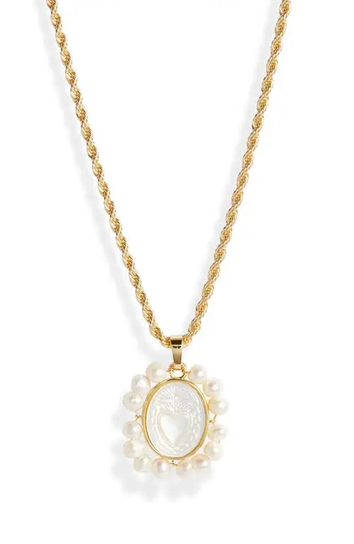 CHILD OF WILD Love Stoned Pendant Necklace - Gold