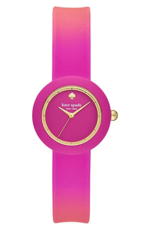 Kate Spade New York Mini Park Row Silicone Strap Watch  display picture 2
