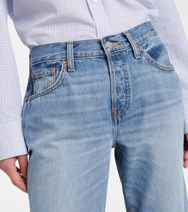 RE/DONE Loose Boot Mid-rise Wide-leg Jeans
