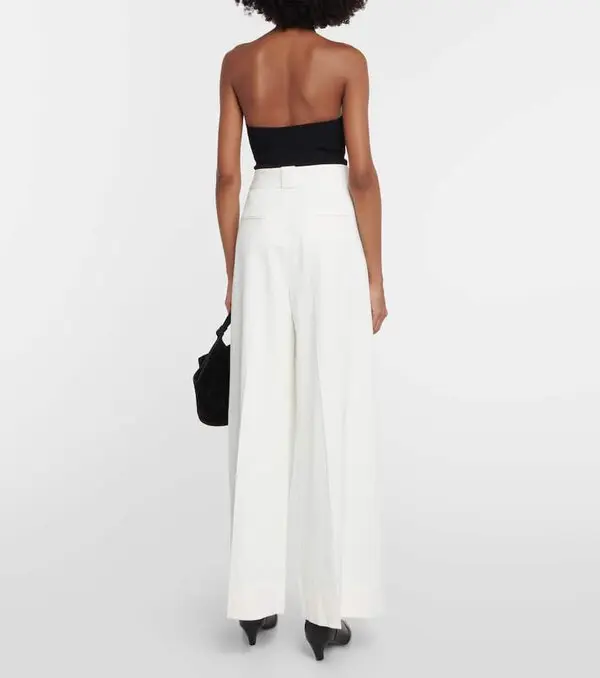 Khaite Rico High-rise Wide-leg Pants