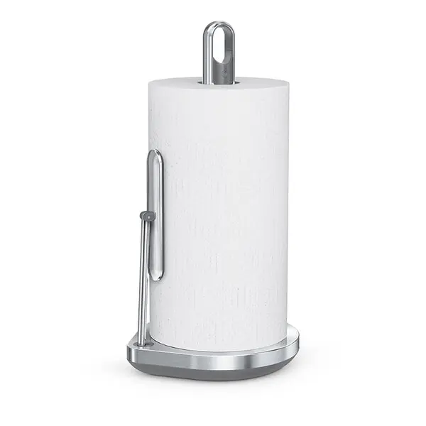 SIMPLEHUMAN Kitchen Paper Towel Holder With Spray Pump - Silver