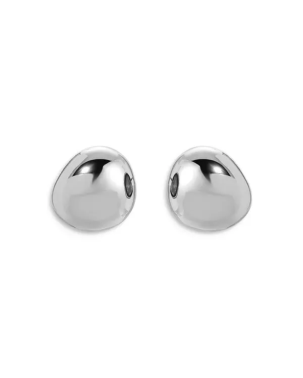 Ettika Polished Stud Earrings - Silver