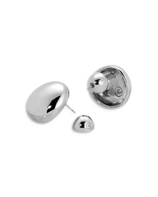 Ettika Polished Stud Earrings - Silver