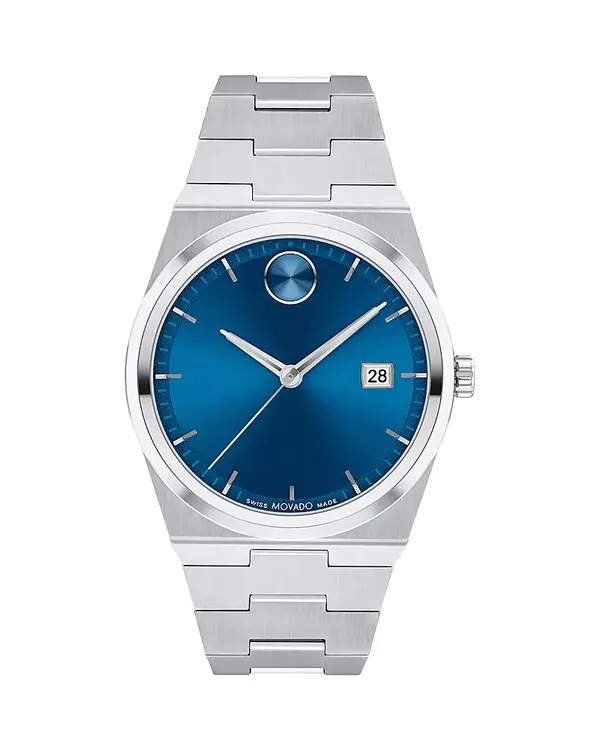 Movado Bold Quest Watch, 40mm - Blue/silver