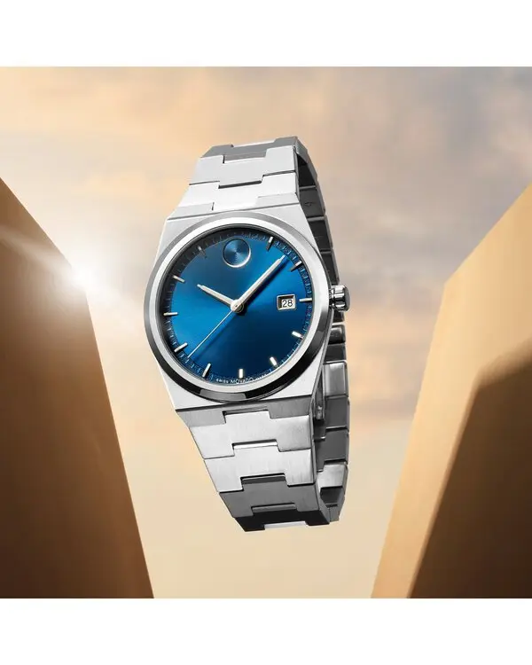 Movado Bold Quest Watch, 40mm - Blue/silver