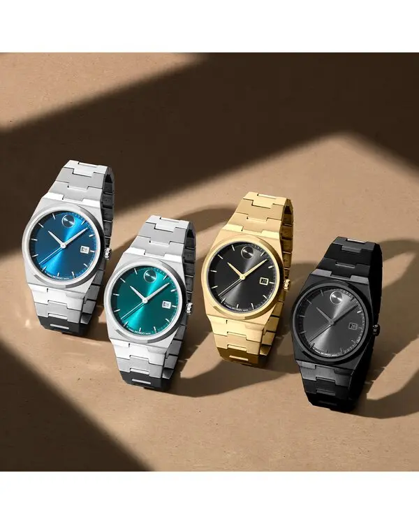 Movado Bold Quest Watch, 40mm - Blue/silver