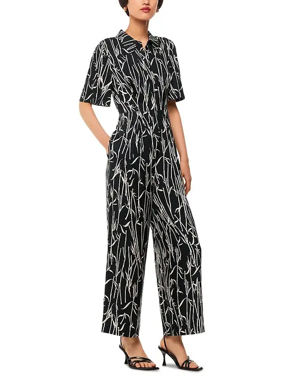 Whistles Edina Jumpsuit - Black/white