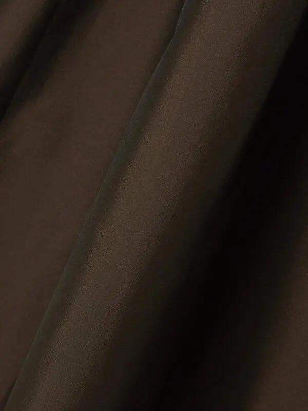 Bernadette George Gathered Taffeta Gown - Brown