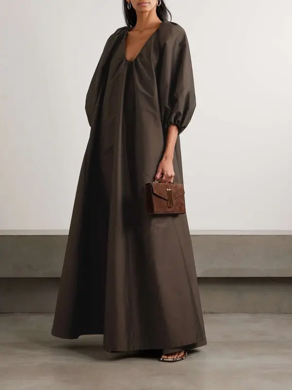 Bernadette George Gathered Taffeta Gown