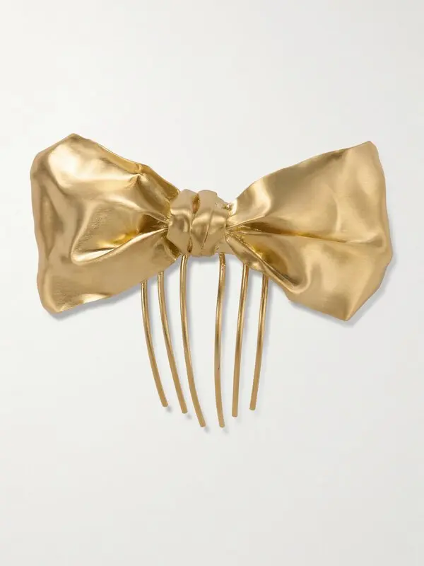 Completedworks Plated Bow Hair Comb - Gold