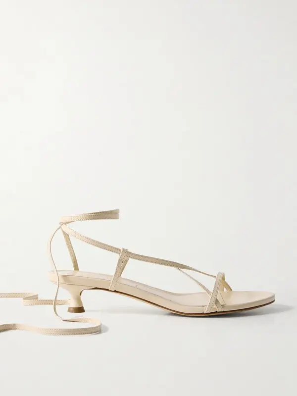 AeydĒ Paige Leather Sandals - Cream