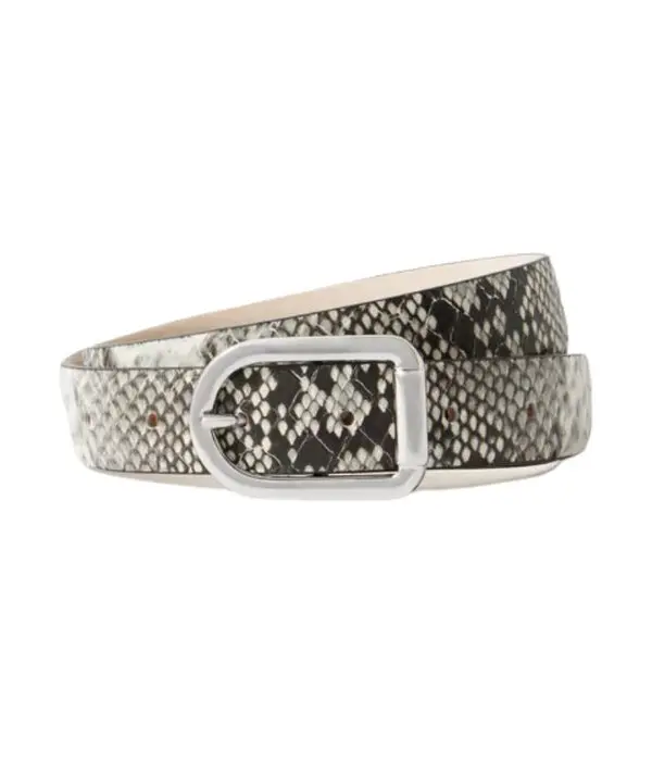 DEHANCHE Mija Snake-effect Leather Belt - Animal Print