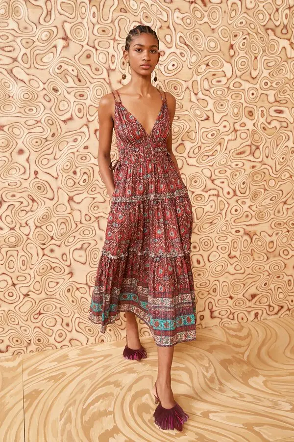 Ulla Johnson Rosa Floral Midi Dress