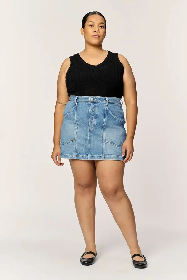 Warp + Weft Hav Plus Mini Skirt | Morgan