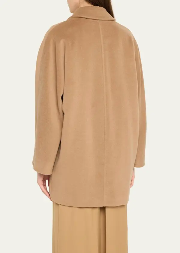 Max Mara Rebus Double-breasted Coat - Camel