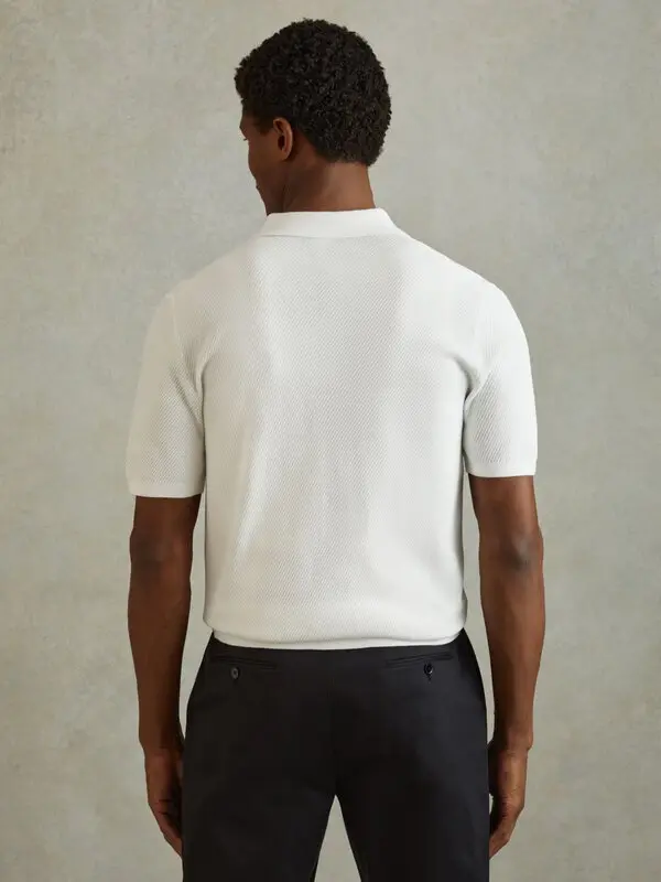REISS Bravo Cotton Blend Textured Shirt