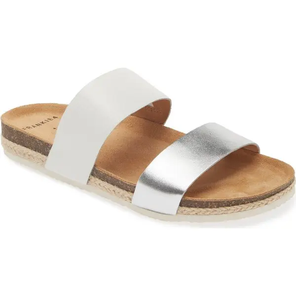 FRANKIE4 Maria Iii Slide Sandal - White/silver