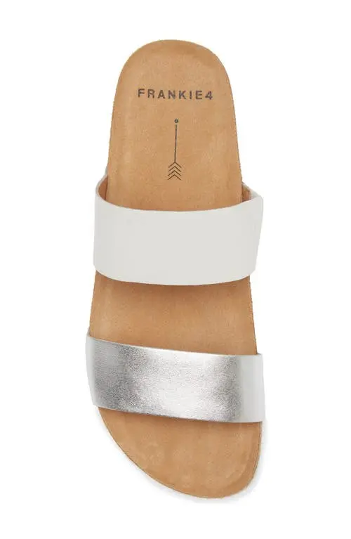 FRANKIE4 Maria Iii Slide Sandal - White/silver