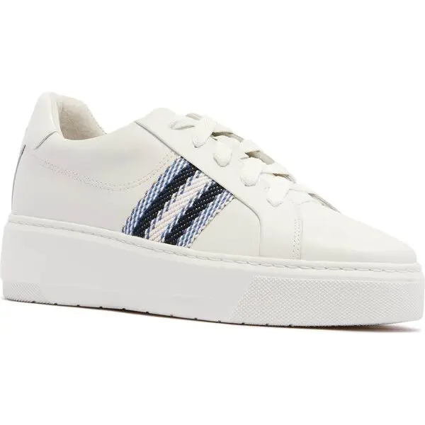 FRANKIE4 Riley Platform Sneakers - White/blue