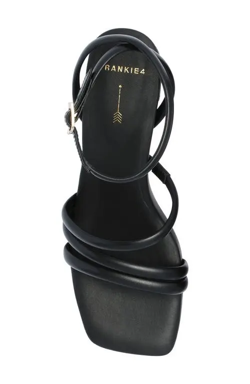 FRANKIE4 Ramsay Leather Block Heel Sandal - Black