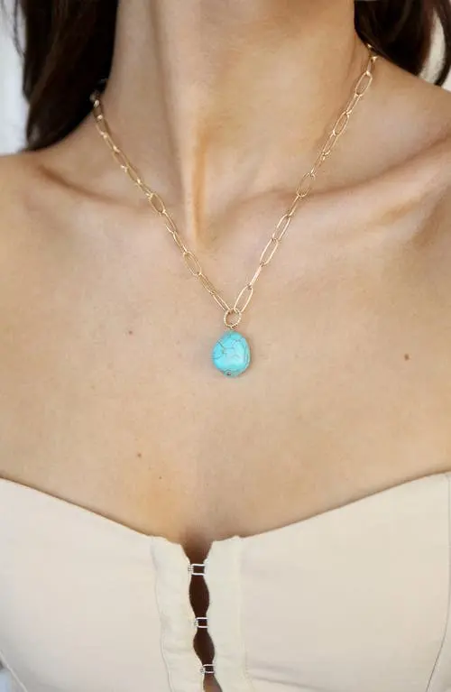 Ettika Pendant Necklace - Turquoise