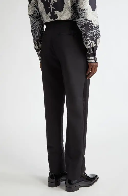 Versace Pleated Wool & Mohair Dress Pants