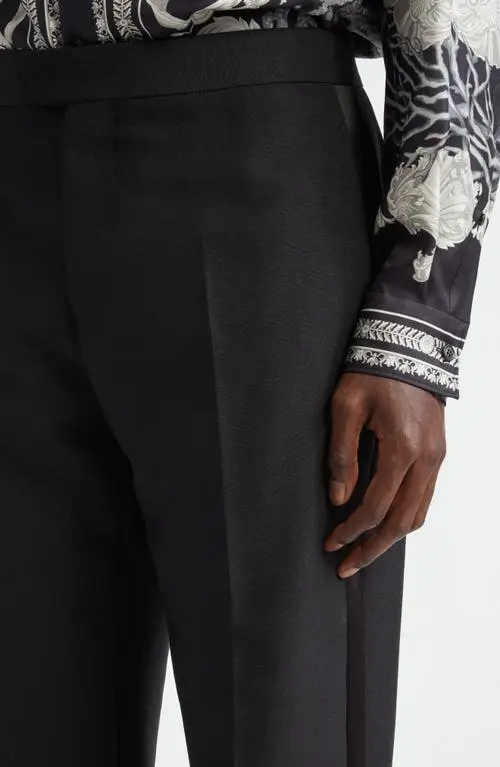 Versace Pleated Wool & Mohair Dress Pants