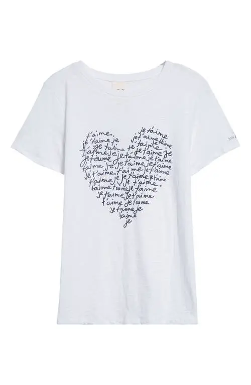 Cinq À Sept Graphic T-shirt - White/black