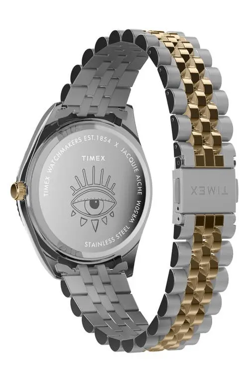 Timex® X Jacquie Aiche Bracelet Watch - Two-tone Silver/pink