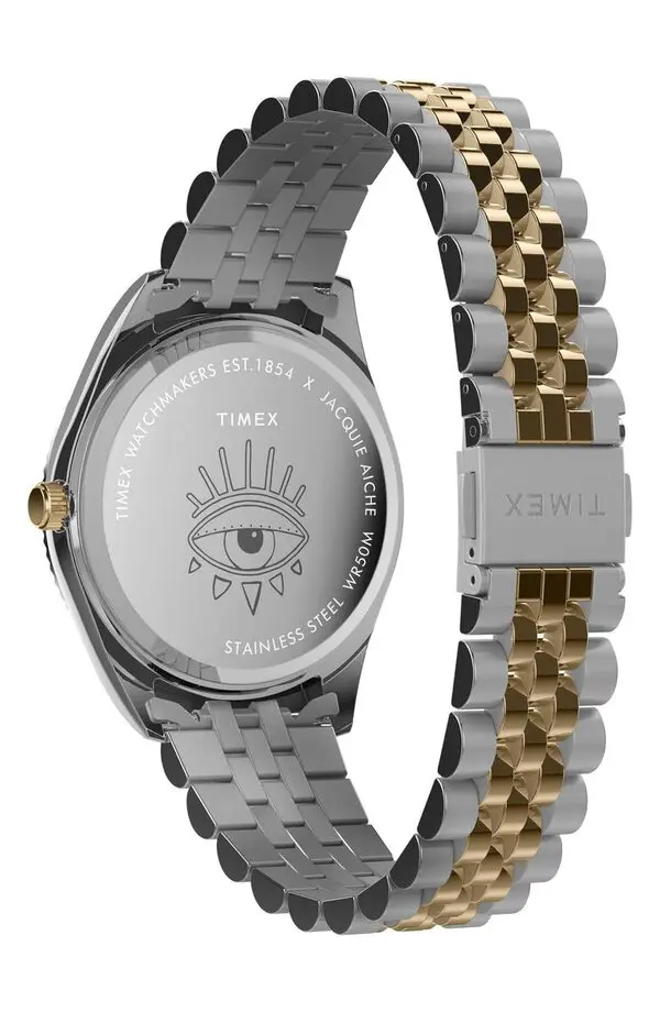 Timex® X Jacquie Aiche Bracelet Watch - Two-tone Silver/pink