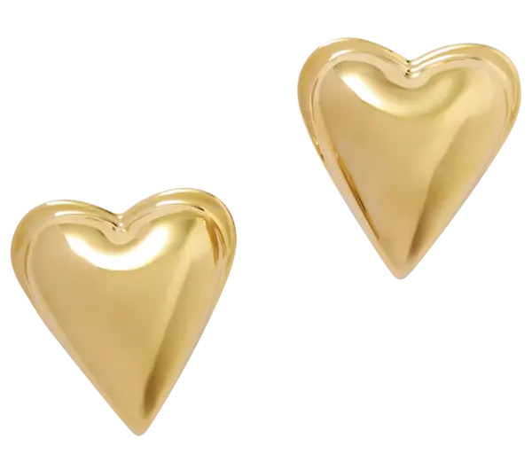 Alaïa Bombe -tone Heart Earrings - Gold