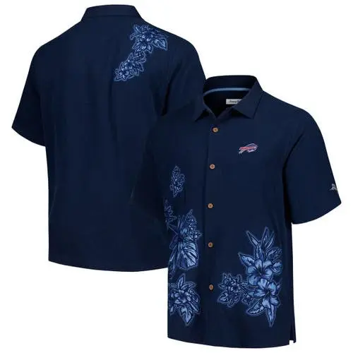 Tommy Bahama Buffalo Bills Hibiscus Camp Button-up Shirt - Royal
