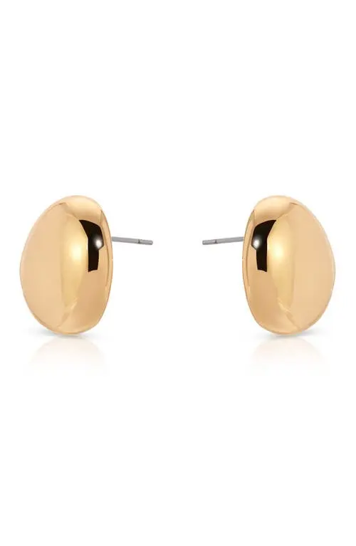 Ettika Polished Pebble Drop Earrings - Gold