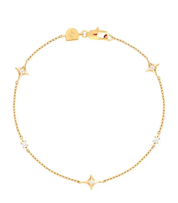 ASTRID & MIYU Yellow -plated Cosmic Star Bracelet - Gold