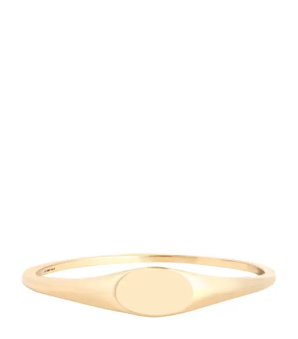 ASTRID & MIYU 14k Yellow Signet Ring - Gold
