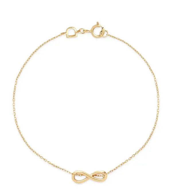 ASTRID & MIYU Infinite Pendant Chain Bracelet - Gold