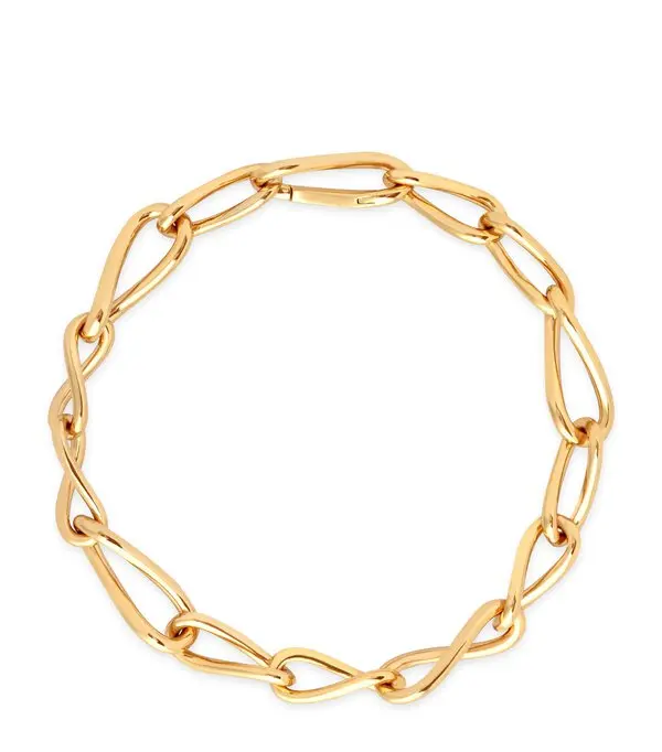 ASTRID & MIYU Plated Infinite Chain Bracelet - Gold