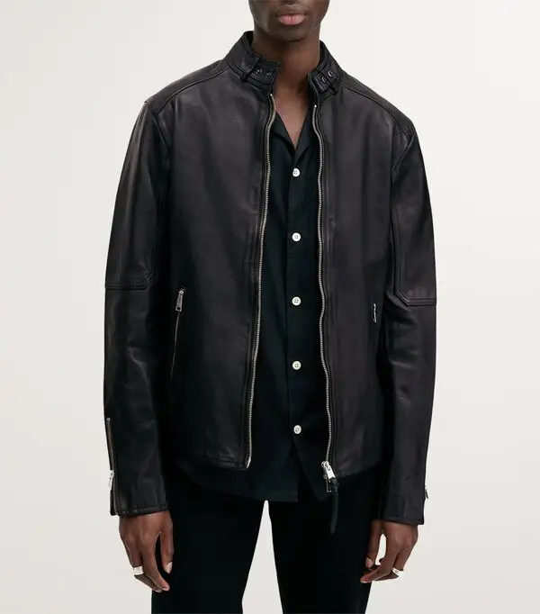 ALLSAINTS Cora Leather Biker Jacket - Black