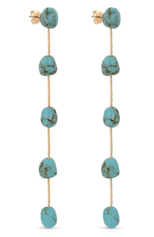 Ettika Drop Earrings - Turquoise