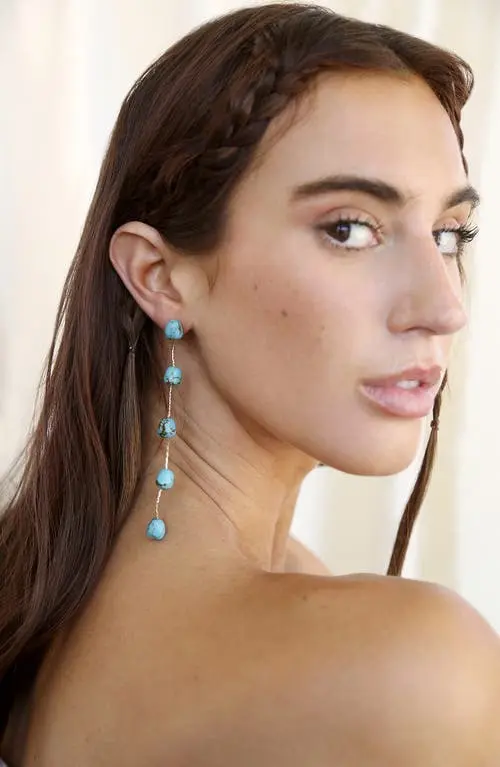 Ettika Drop Earrings - Turquoise