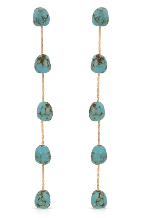 Ettika Drop Earrings - Turquoise