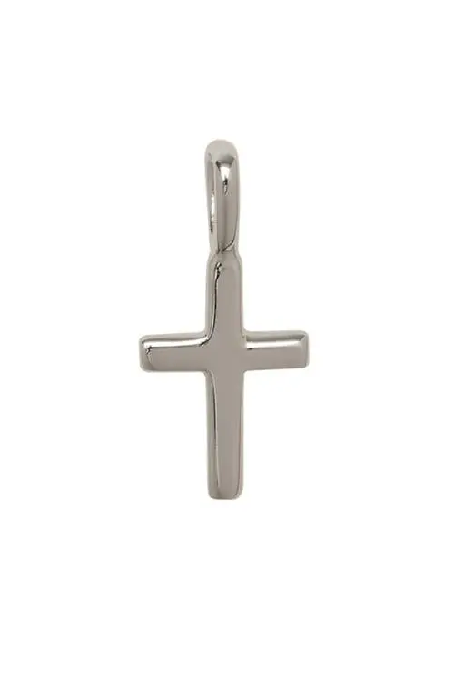 MADE BY MARY Sterling Cross Charm Pendant - Silver