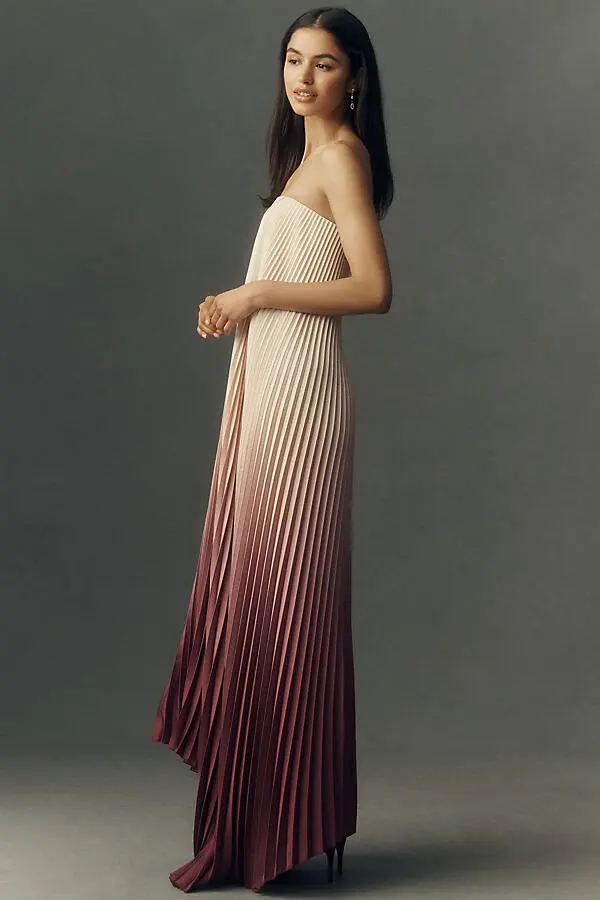 L'IDEE Strapless Maxi Gown - Souffle