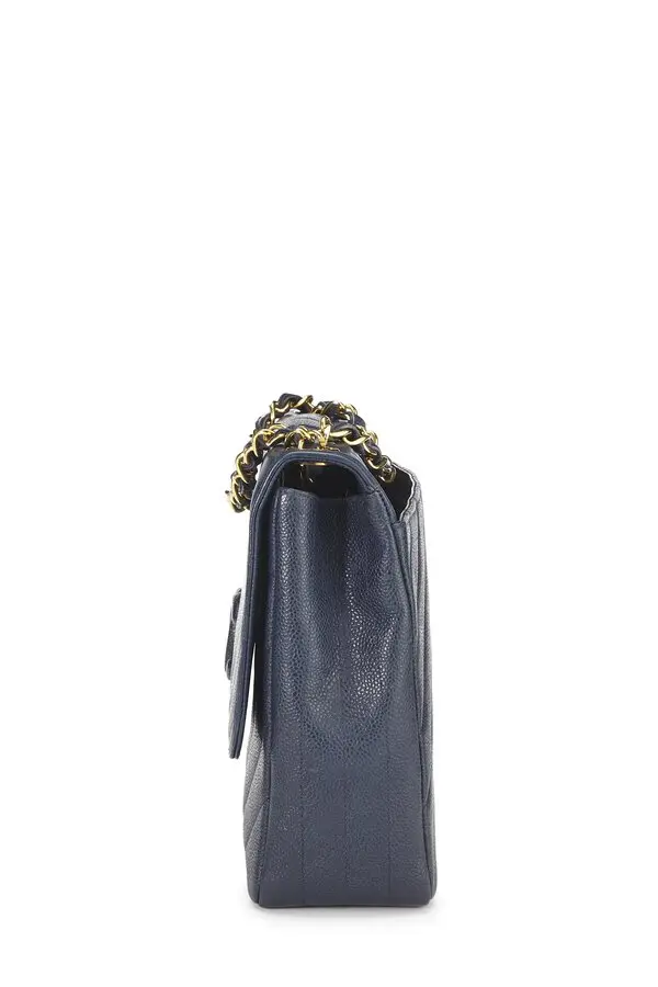 Chanel Caviar Diagonal Quilted Shoulder Bag