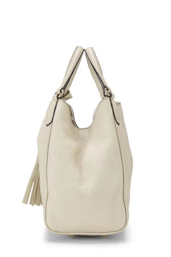 Gucci Leather Soho Convertible Shoulder Bag - White