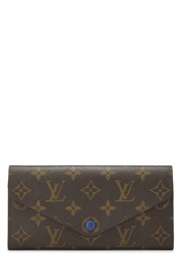LOUIS VUITTON Monogram Canvas Josephine Wallet - Blue