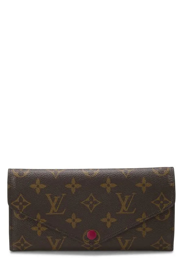 LOUIS VUITTON Monogram Canvas Josephine Wallet - Blue